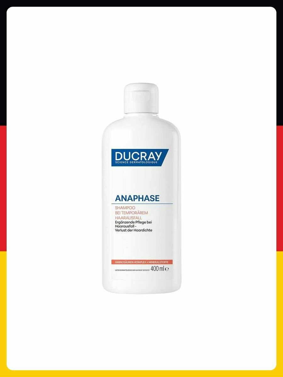 Шампунь лечебный Ducray Anaphase Shampoo for temporary hair loss, 400 ml shampoo