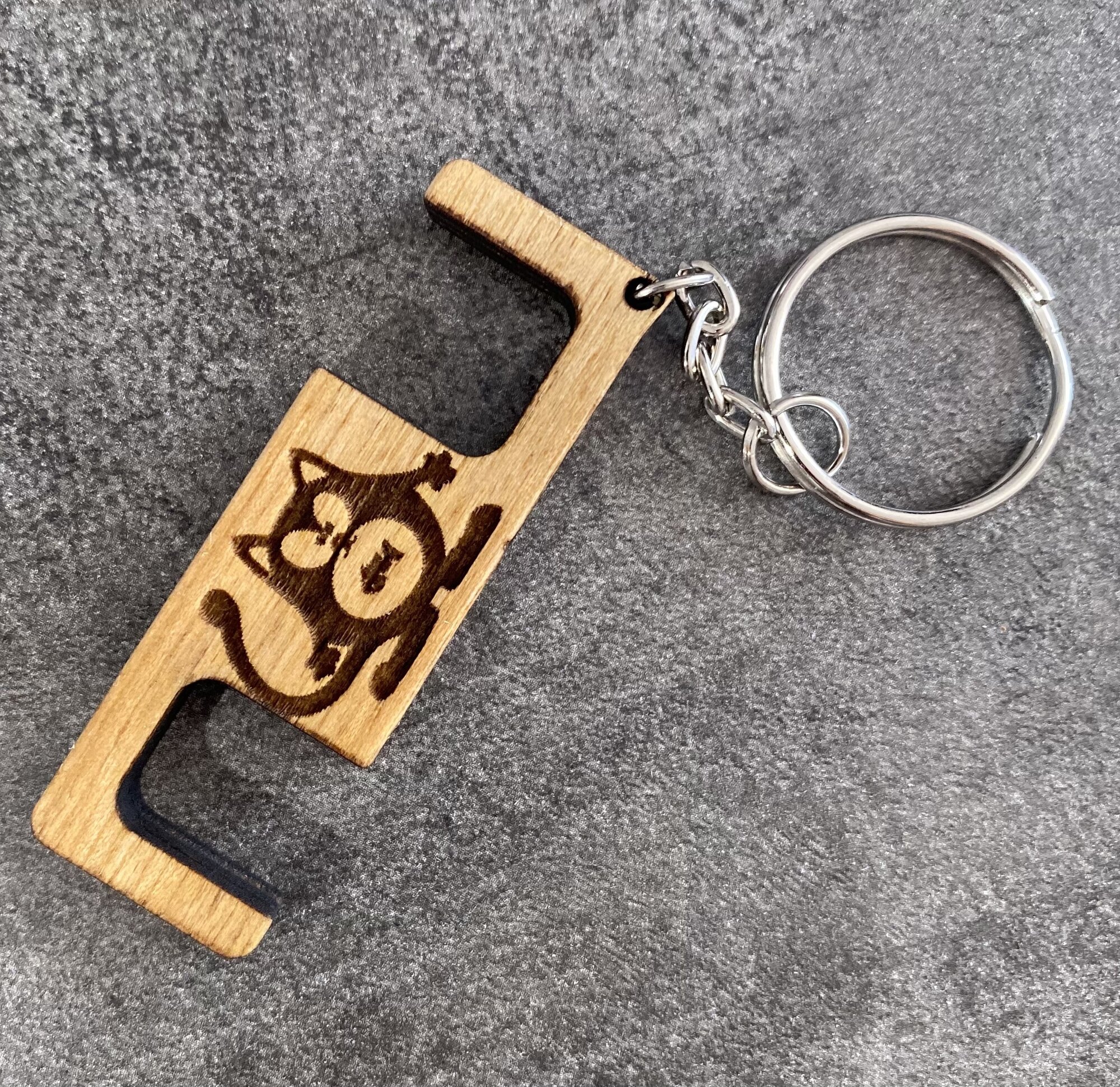 Брелок-Подставка для телефона "Котик"