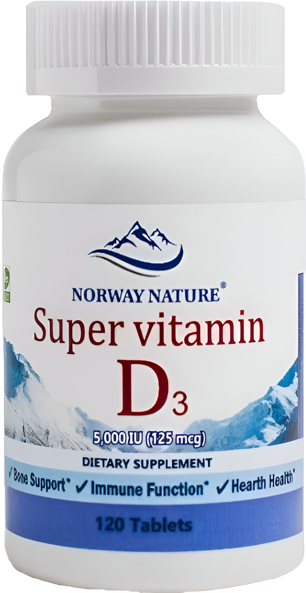 Витамин D Norway Nature "Super Vitamin D3", 5000ME, 120таблеток