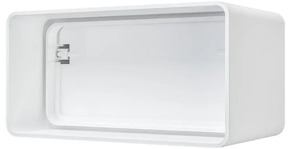 Соединитель каналов ЭРА 612СКПО прямоугольный с обратным клапаном, пластиковый, белый, 120х60мм / вентиляция