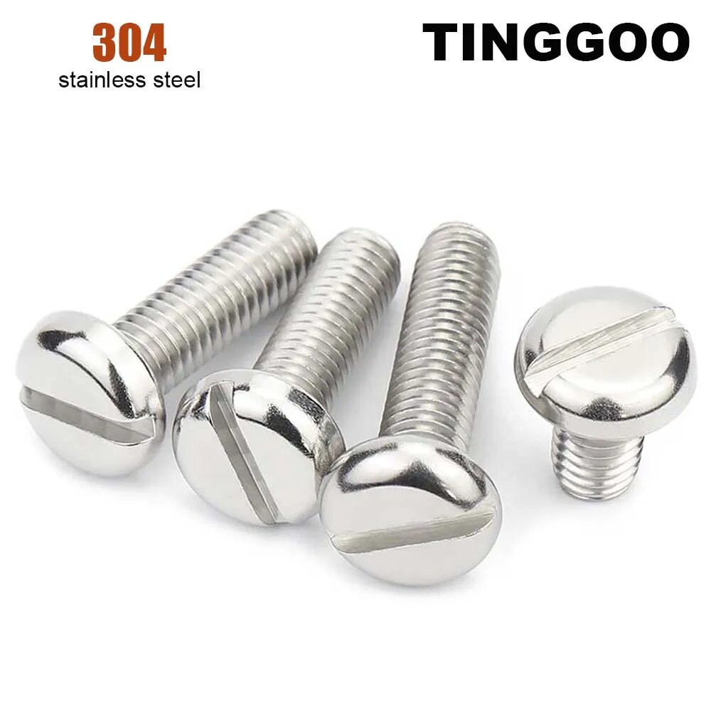 TINGGOO Болты с круглой головкой из нержавеющей стали М1.6-М10 20Pcs M4, 10mm
