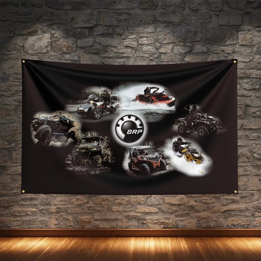 Флаг Can-Am для внедорожника, Классический баннер для автомобилей