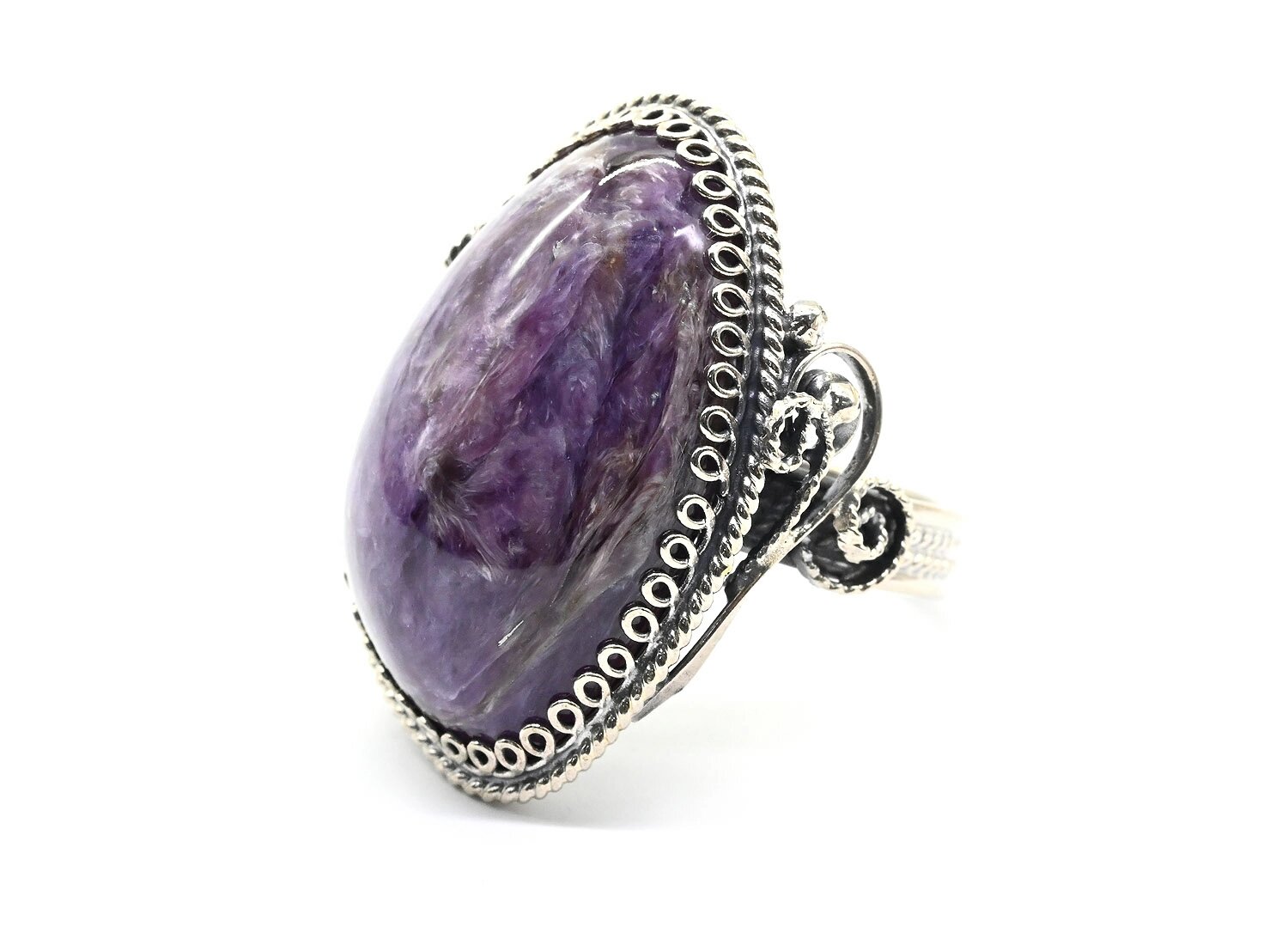 Кольцо, чароит