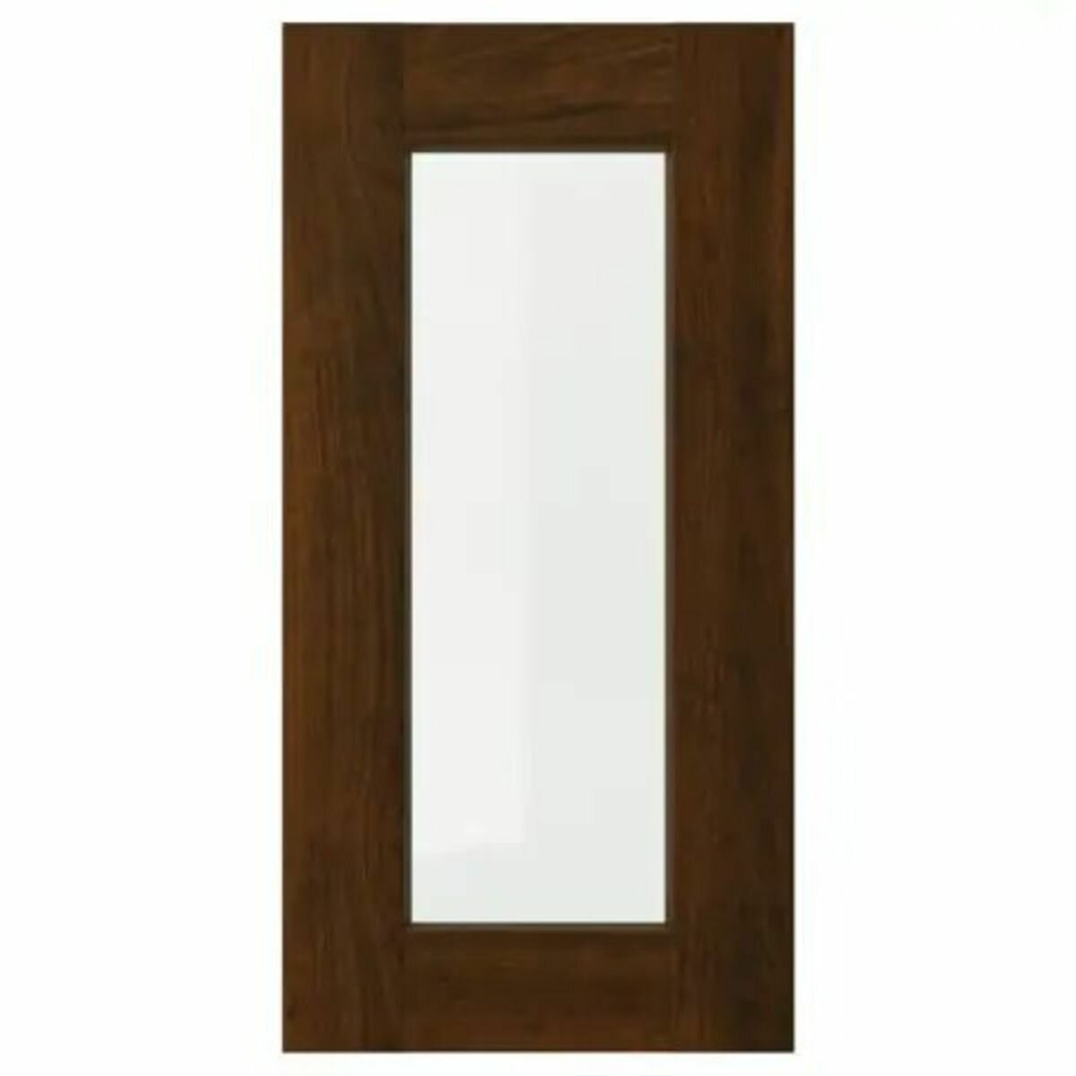 Дверь IKEA EDSERUM эдсерум стеклянная 30x60 см под дерево коричневый