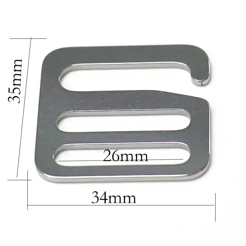 Металлические пряжки Meetee 3/5/10 шт, 16-31 мм 10Pcs, StainlessSteel-26mm
