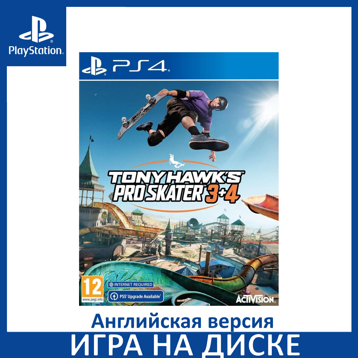 Игра Tony Hawk's Pro Skater 3 + 4 PS4, PS5 Английский язык Диск на PlayStation 4 и PlayStation 5