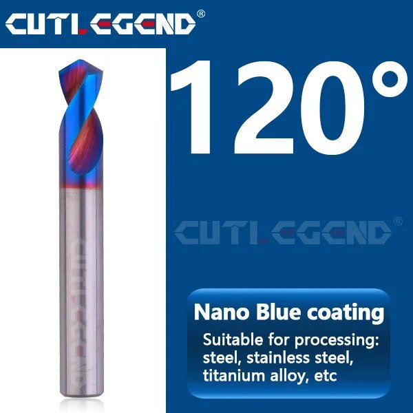 Сверло твердосплавное CUTLEGEND 120 градусов 1-20 мм 4X50mm