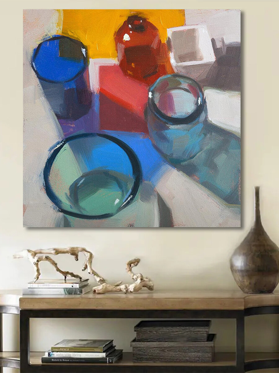 Натюрморт / фрукты, интерьерная картина / на холсте, 40х40 см.