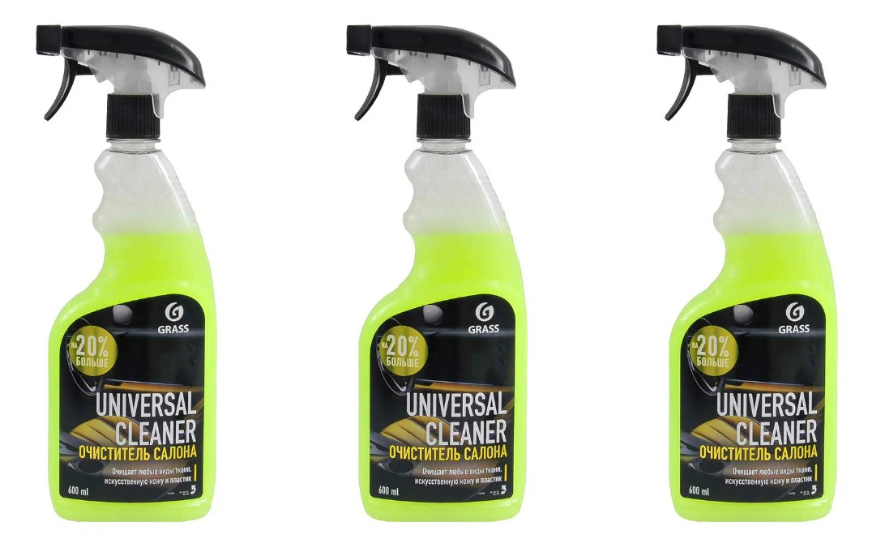 Очиститель салона Grass Universal Cleaner, флакон, 600 мл, 3 шт