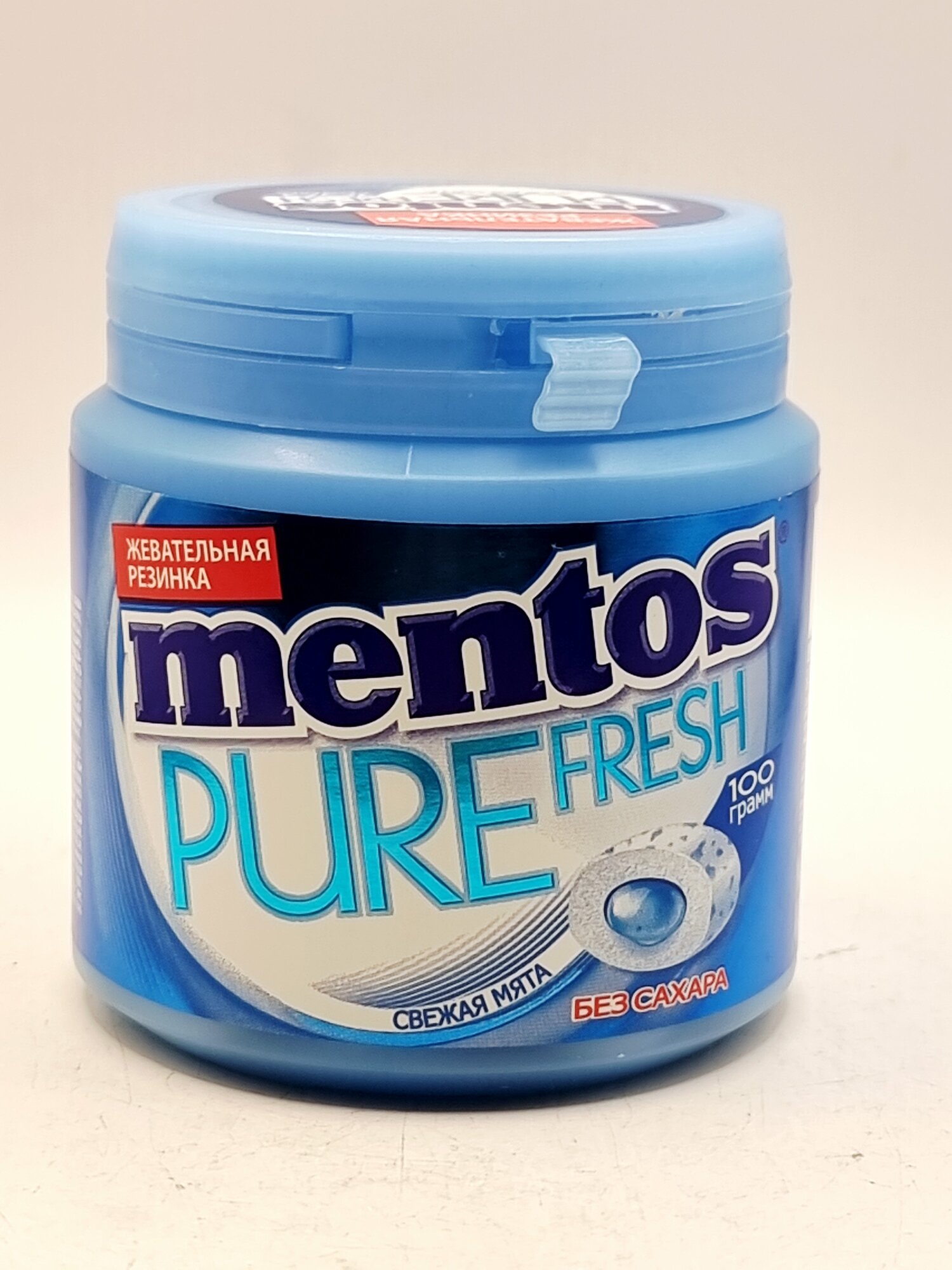 Жевательная резинка Mentos Pure Fresh свежая мята, без сахара, 100 г