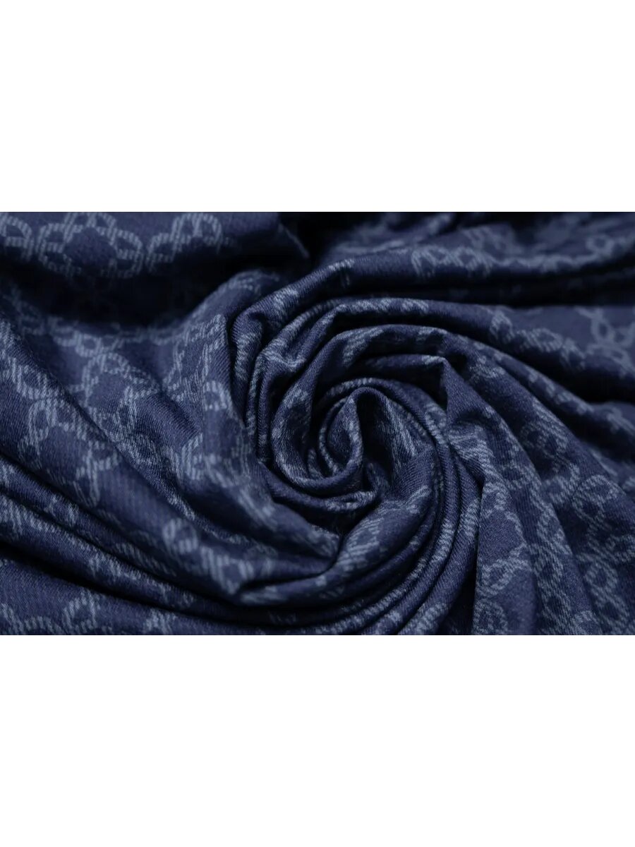 Ткань Трикотаж вискозный джинсовый принт