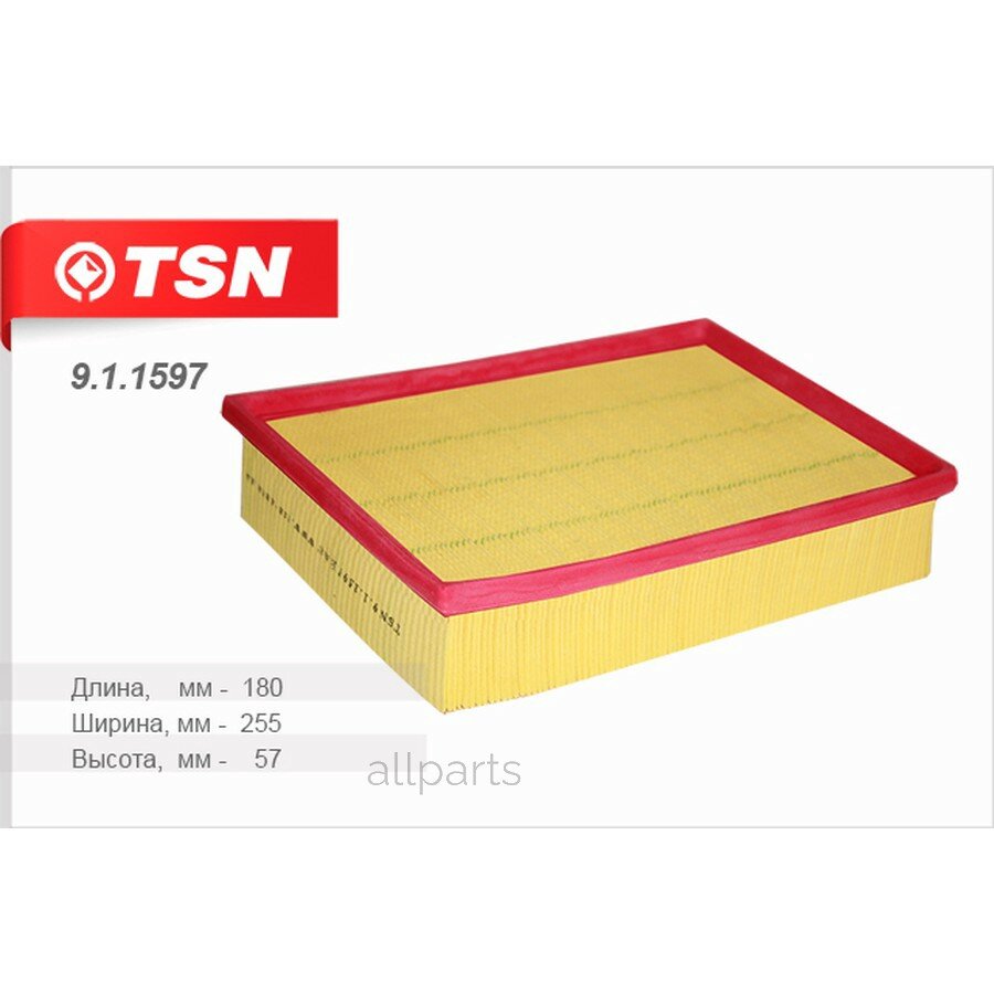 TSN 9.1.1597 фильтр воздушный! \ Ford Maverick 2.0-3.0 & 16V/24V 01>