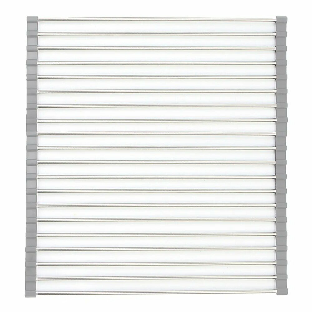 Кухонный держатель, нержавеющая сталь, серый, черный матовый, 50х40 см