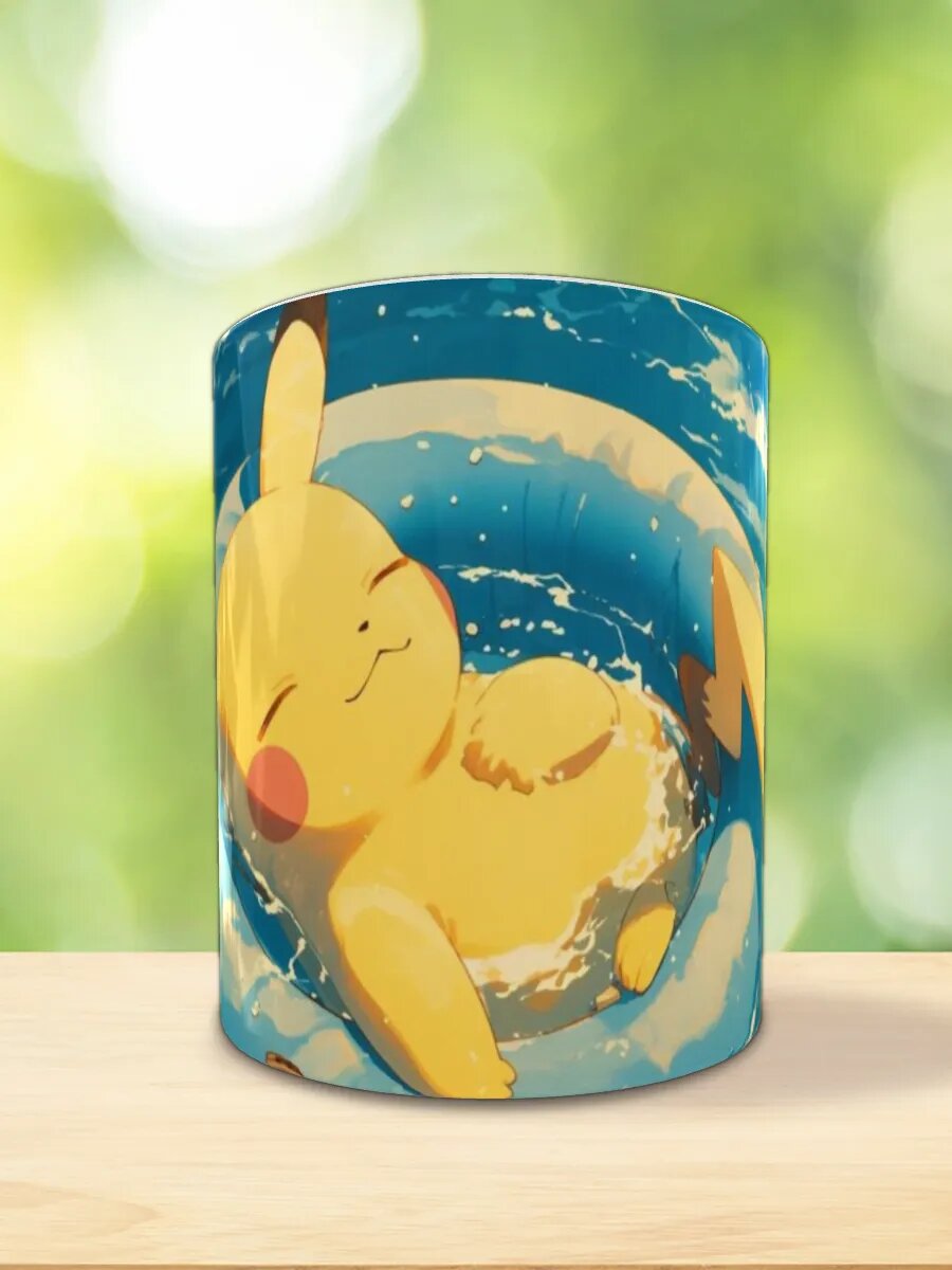 Кружка Покемон Пикачу в надувном круге