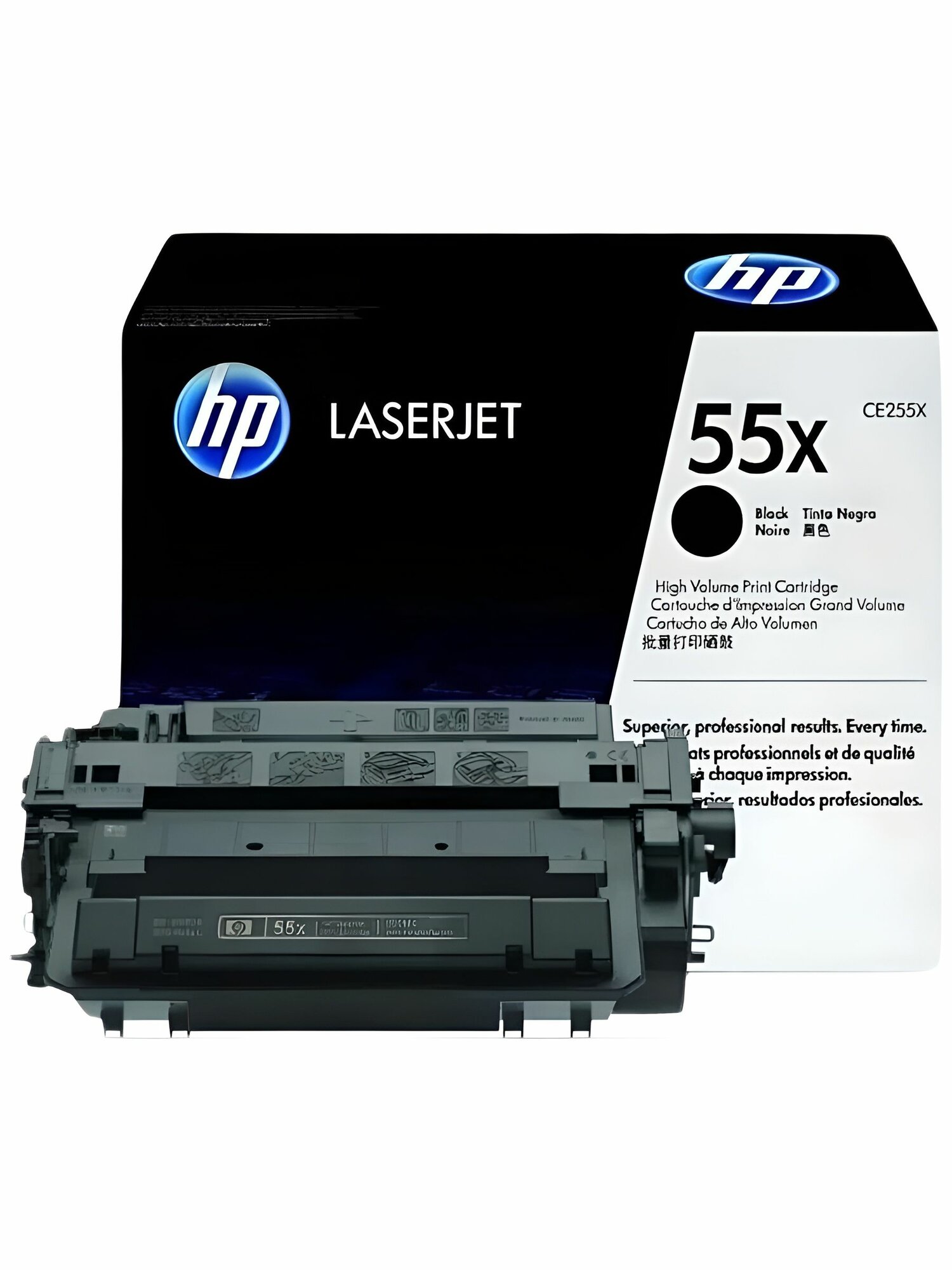 Картриджи для принтера HP CE255X, Черный (black), 1 шт, 12500 стр