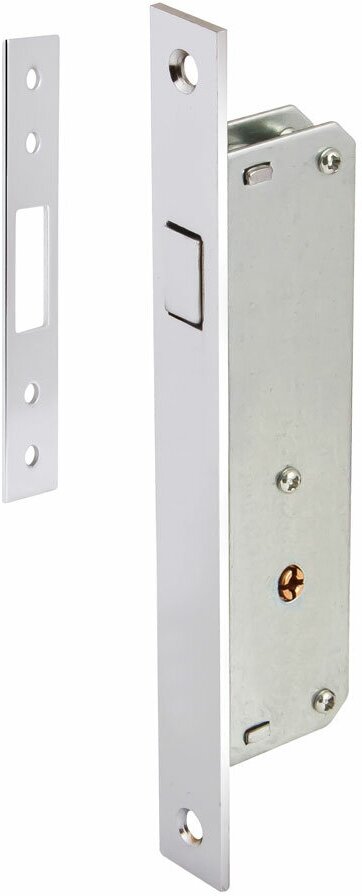 Замок врезной Punto LR-201F для легких дверей крестообразный (хром) 5 ключей