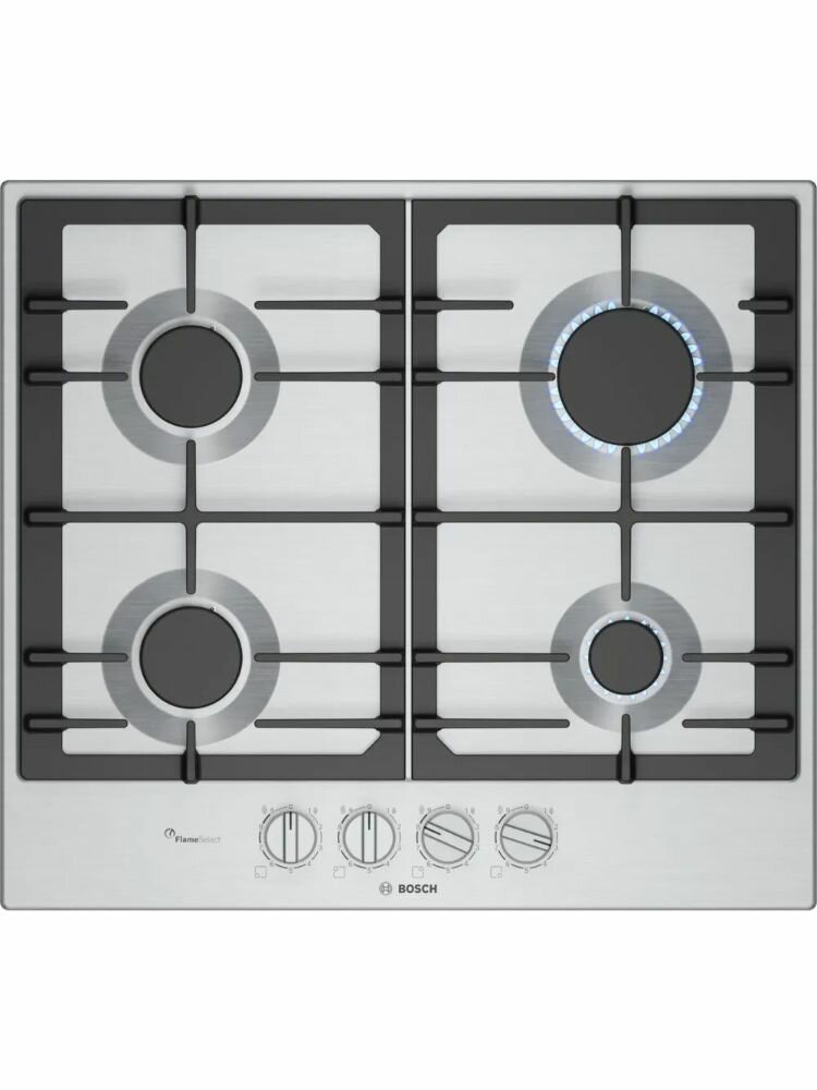 Варочная панель газовая Bosch PCP6A5I90M, нержавеющая сталь