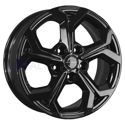 Литой колесный диск Khomen Wheels KHW1606 (Huyndai/Kia) 6,5x16/5x114,3 ET43 D67,1 Black
