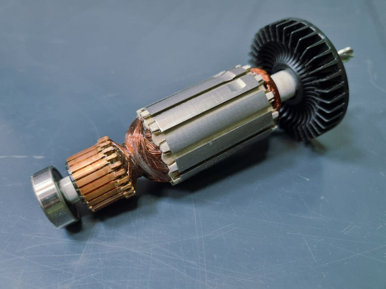 Ротор (якорь) Makita, для электролобзика 4322/4323/4324, оригинал, арт. 515718-5