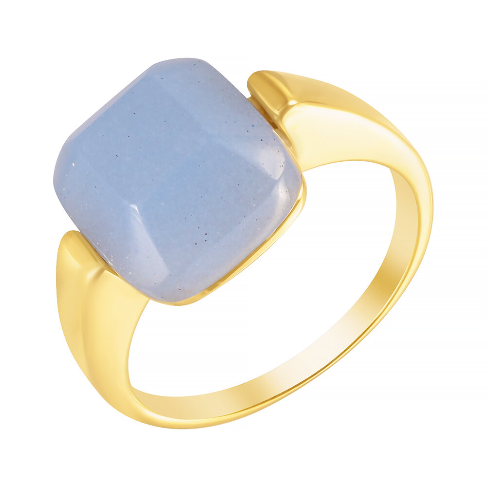 Кольцо, серебро, 925 проба, халцедон