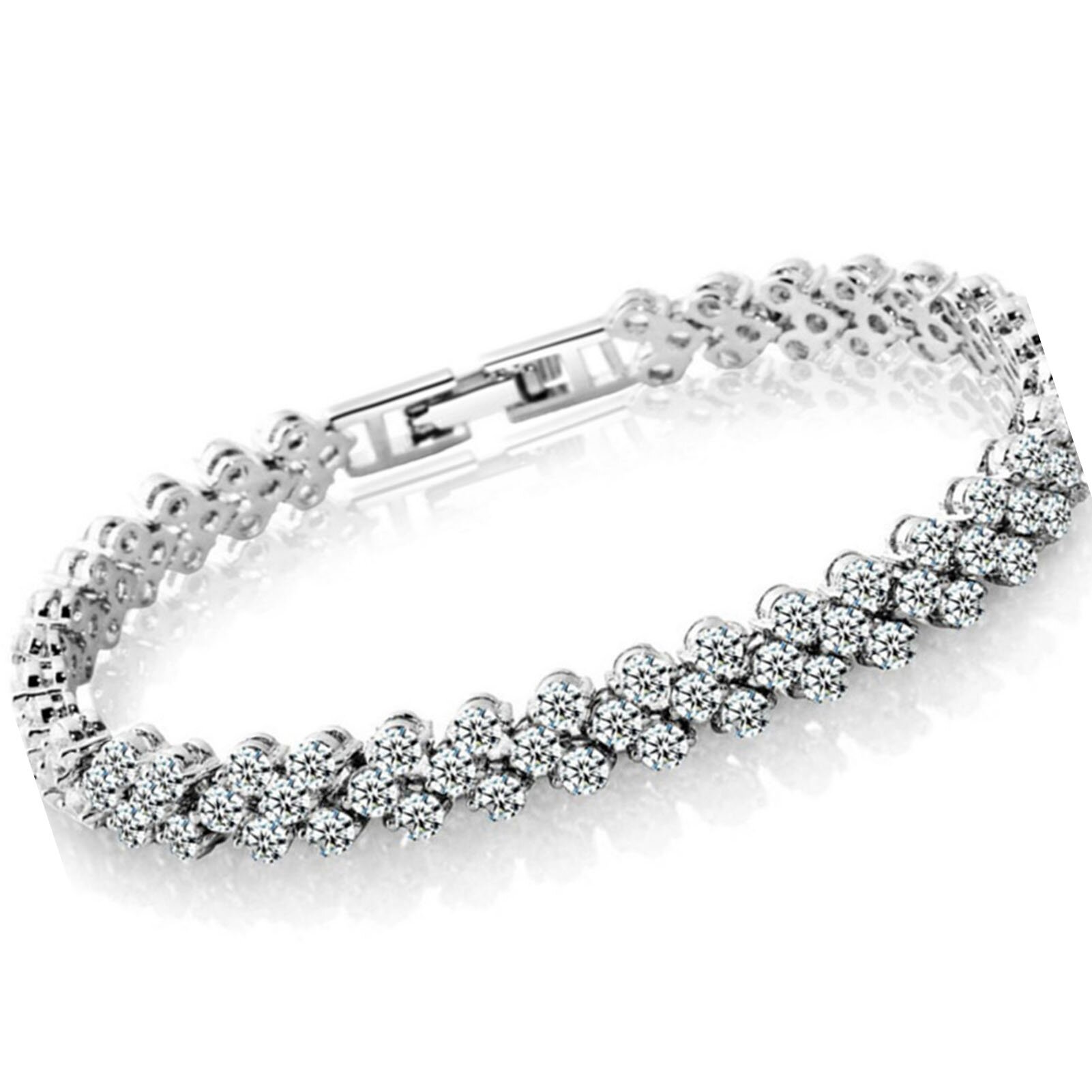 Элегантный браслет с цирконием для женщин, стильный аксессуар для вечеринок и свиданий