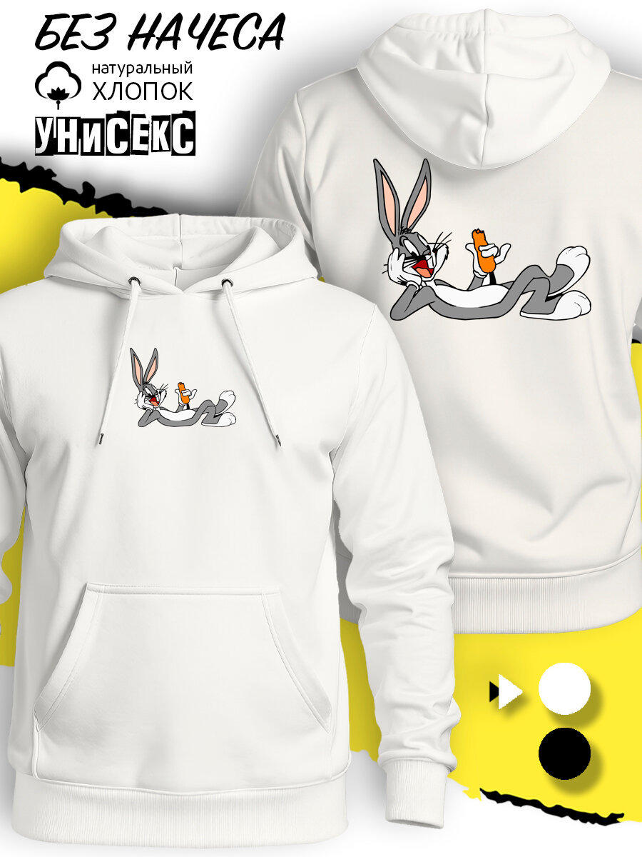 Худи Толстовка свитшот заяц Багз Банни