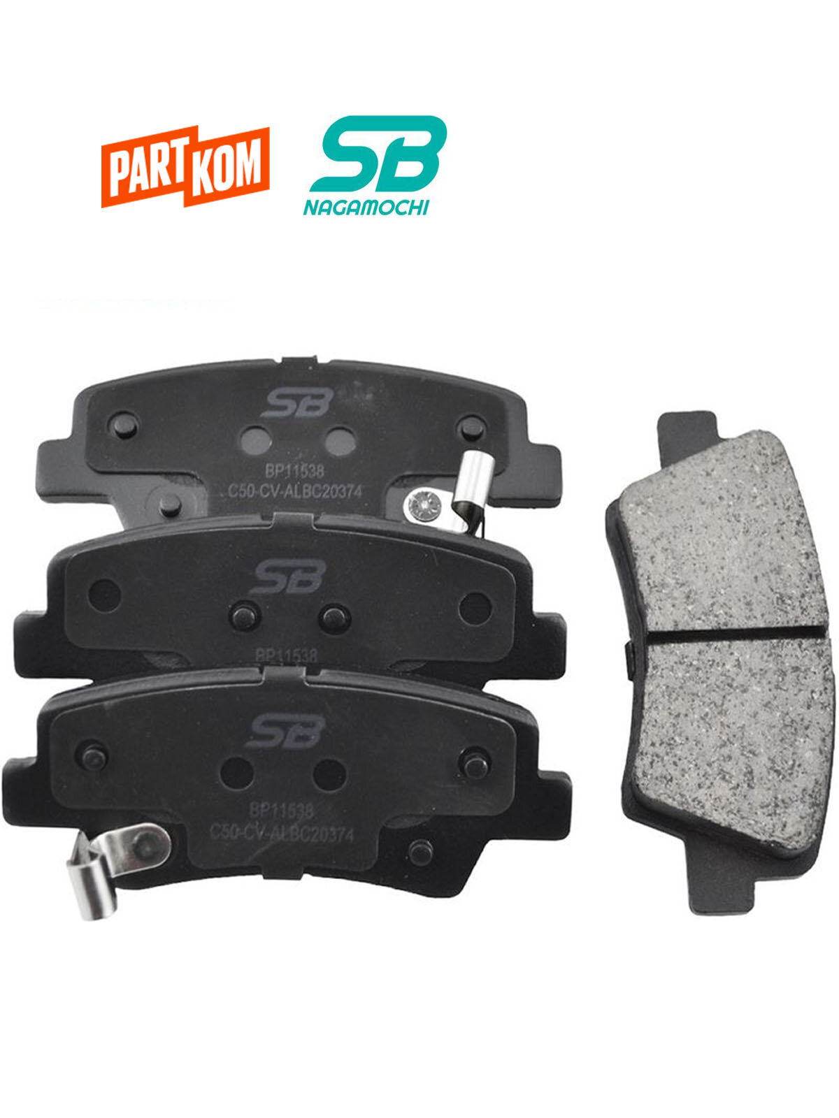 Колодки тормозные дисковые задние для а/м GEELY Atlas; HYUNDAI i40, Grandeur, SB NAGAMOCHI BP11538