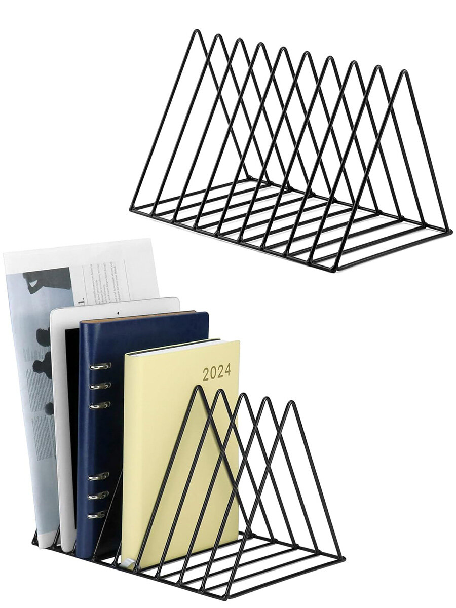 Треугольный органайзер для книг, стойка для документов, стойка для хранения книг