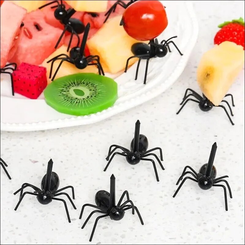 Шпажки для канапе Ant, ABS пластик, минималистский дизайн, черные — фото 1