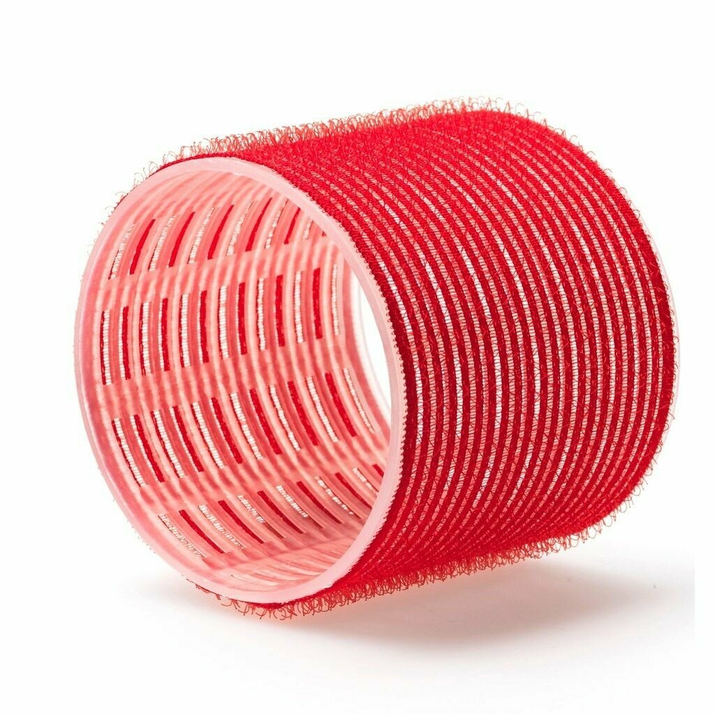 Бигуди EVROSTIL с липучкой красные, диаметр 60 мм , 3 штуки в упаковке , 00034