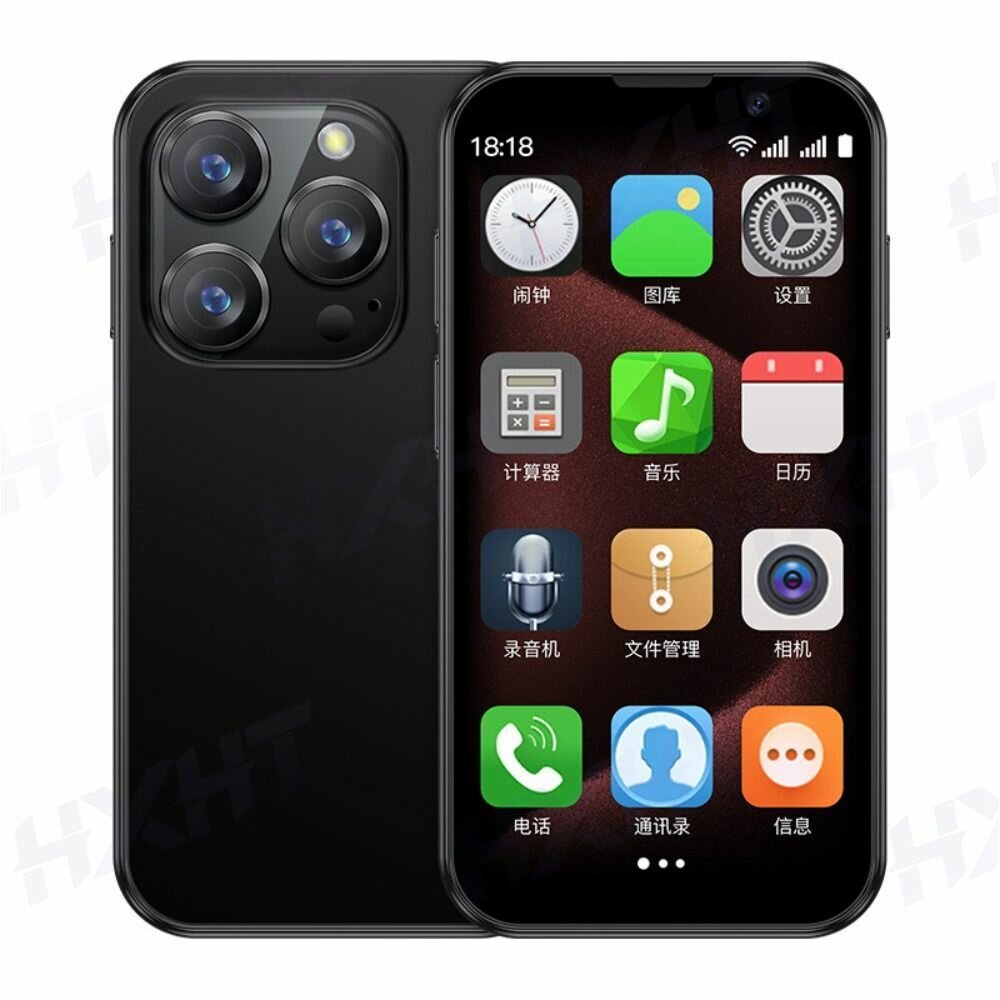 SOYES XS18 Pro Мини-смартфон: 3,0 Дюйма, Android 8.1, 2 ГБ ОЗУ + 16 ГБ ПЗУ, 3G, Две SIM, Распознавание Лиц