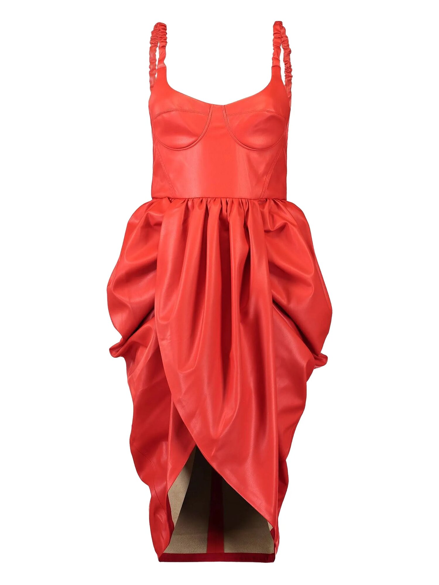Платье Bustier ruched mini dress