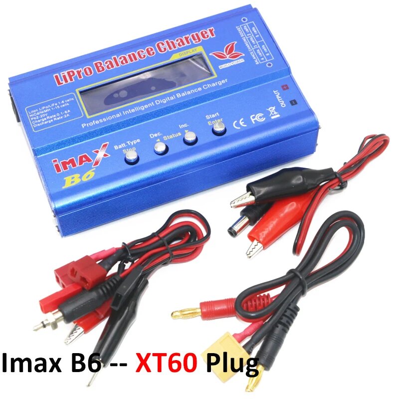 Imax B6 -- XT60, синее зарядное устройство для LiPo, NiMH