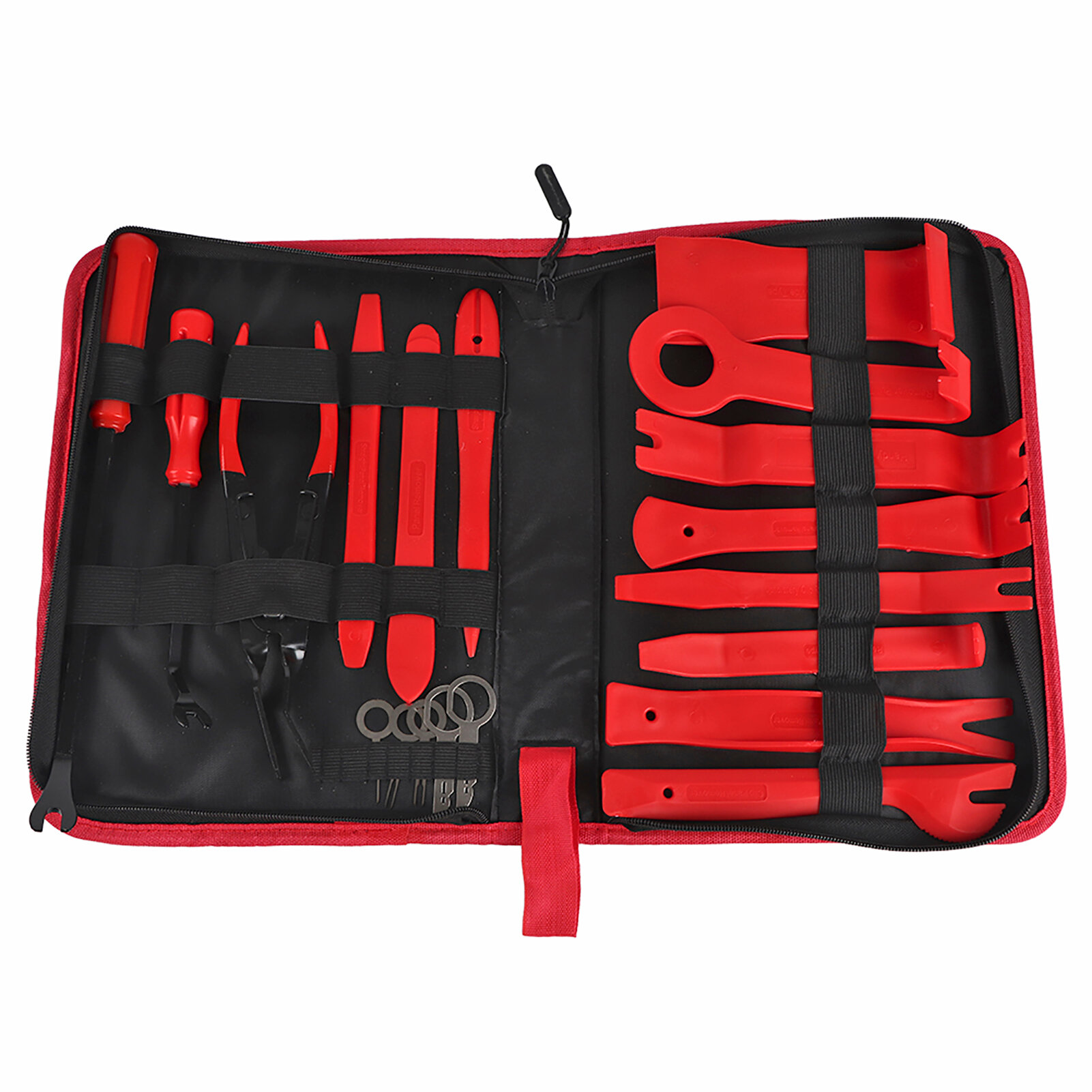 Набор инструментов для снятия магнитолы и панелей, красный