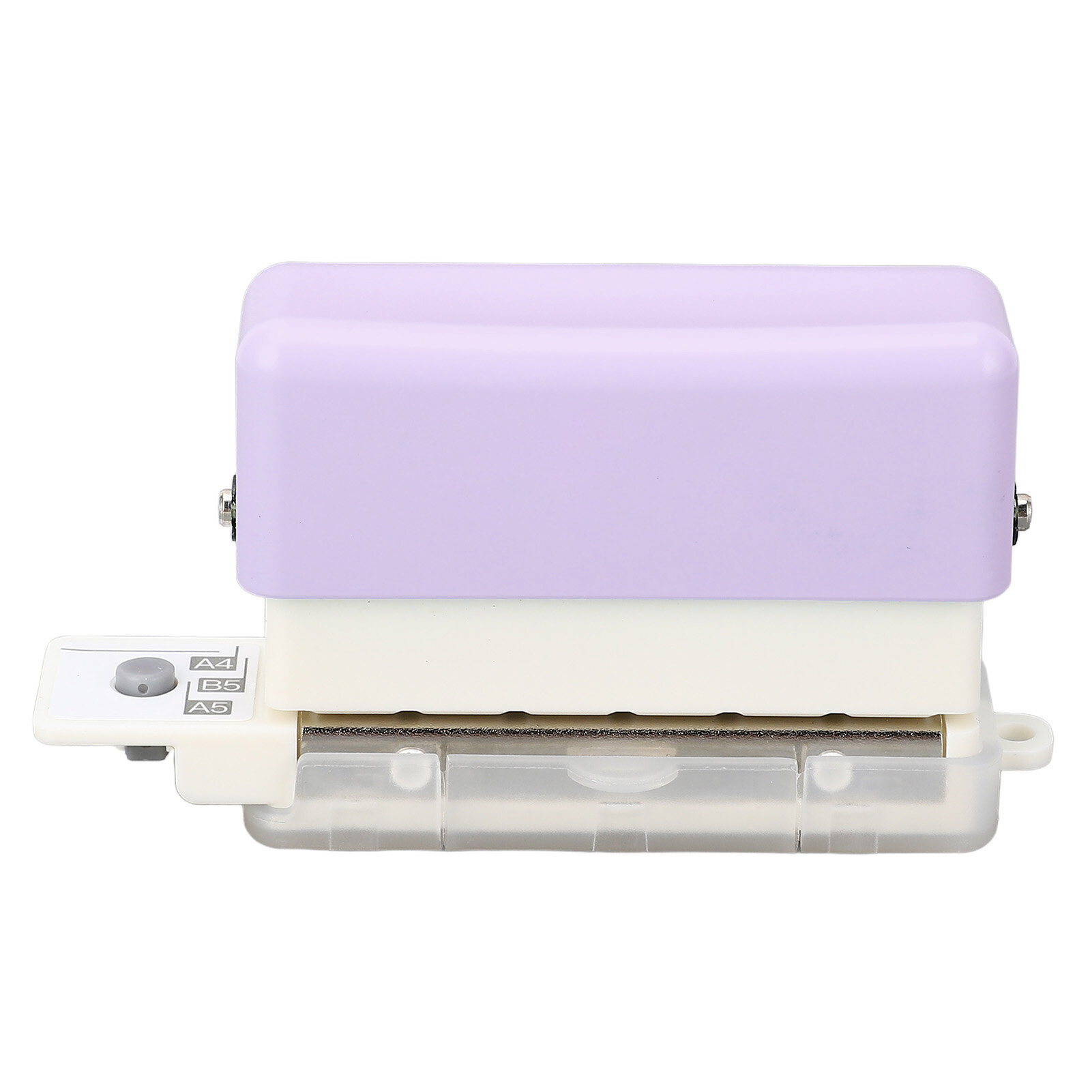 Дырокол на 6 отверстий, вместимость 2 листа, портативный дырокол для бумаги формата A5, B5, A4, ученический инструмент, фиолетовый
