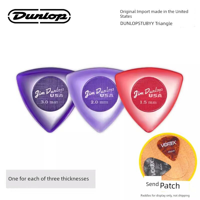 Набор гитарных пик Dunlop - Большая треугольная капля, 1.5 мм, 2.0 мм, 3.0 мм (по 1 шт.), 3-набор