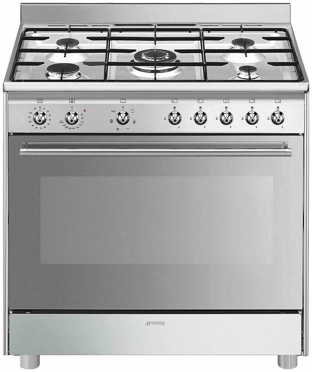 Варочный центр Smeg SX91GM, 90х60 см, цвет нержавеющая сталь