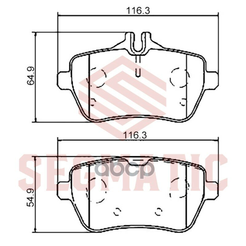 Колодки торм. диск. задн. MERCEDES S(W222/A217/C217) 13-. MB W222/C217 13> SEGMATIC арт. SGBP2837