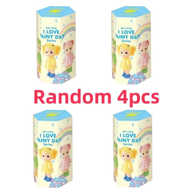 Новая серия Sonny Angel I Love Rainy Days, закрытая коробка, симпатичная мини-кукла, модель Kawaii Mystery Box, декоративная игрушка, подарок для фаната