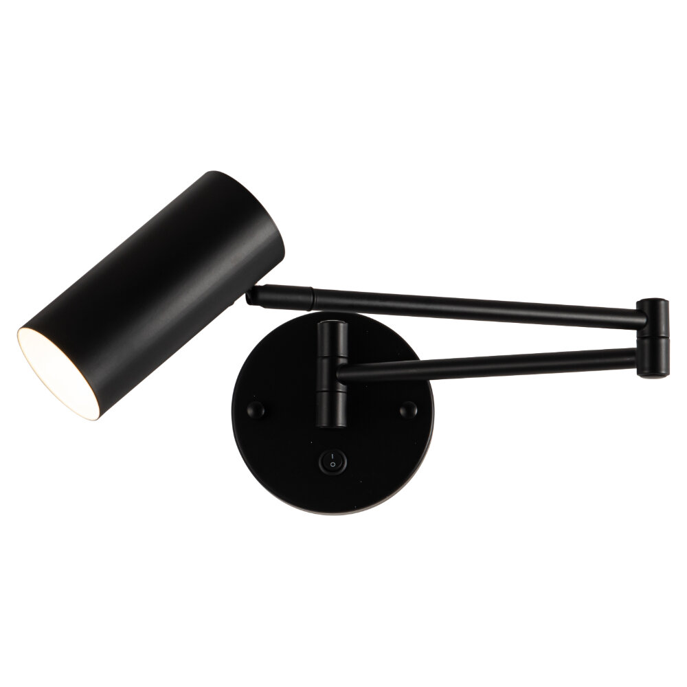 Бра De Fran B-1117 GU10 220В 12Вт регина черный, с выключателем