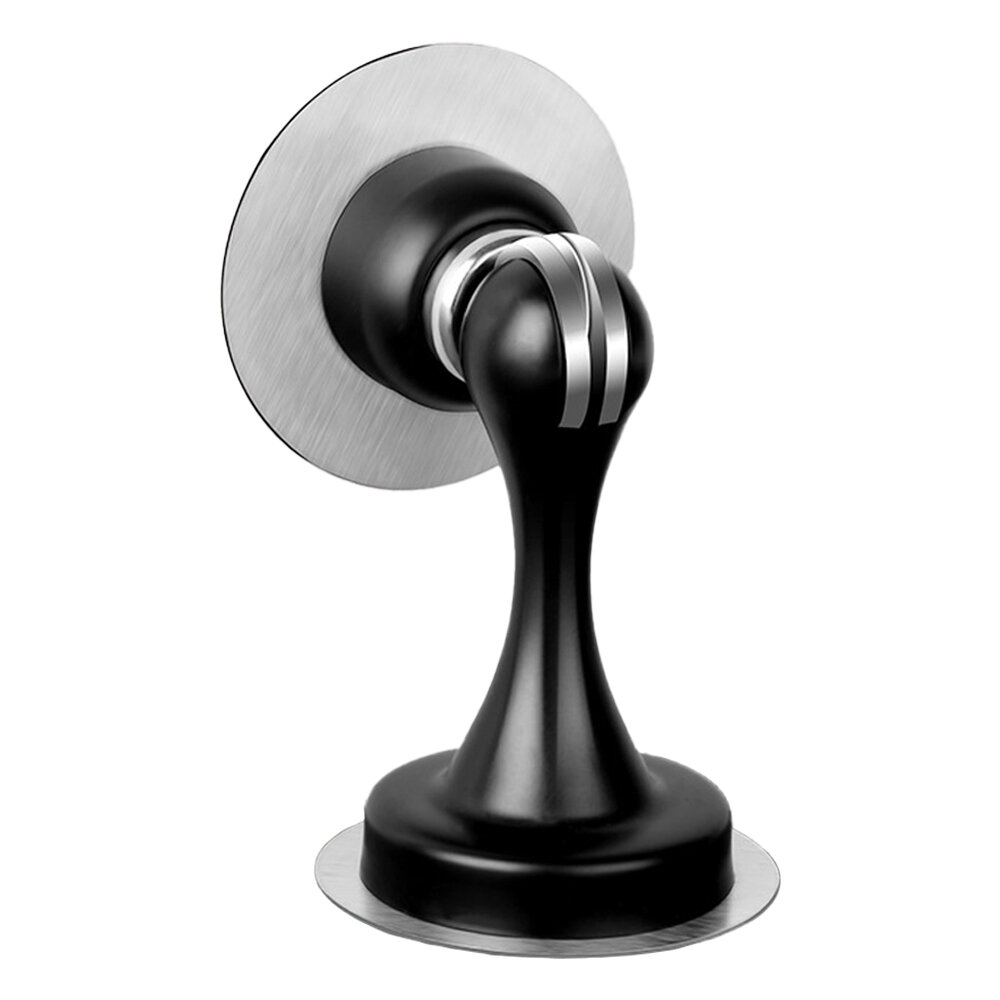 Магнитные дверные стопоры из нержавеющей стали для стены и пола без сверления, держатель двери, защита стены с клеевым кусочком, цвет: белый, черный (доступно), размер: 55*75*20мм, вес: 115г, упаковка: 120*120*60мм, вес упаковки: 120г, в комплект входят: