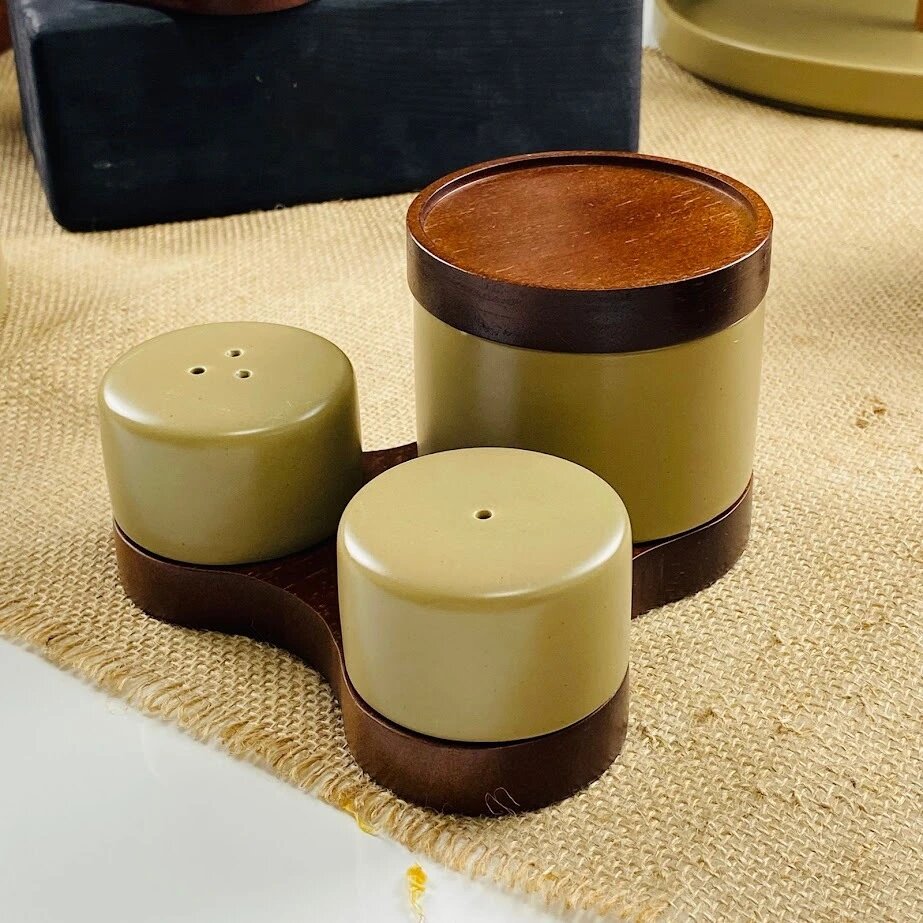 Набор для специй сахарница 250мл с ложкой/солонки 3пр. на подставке TROPICAL 235-121 118-235-121