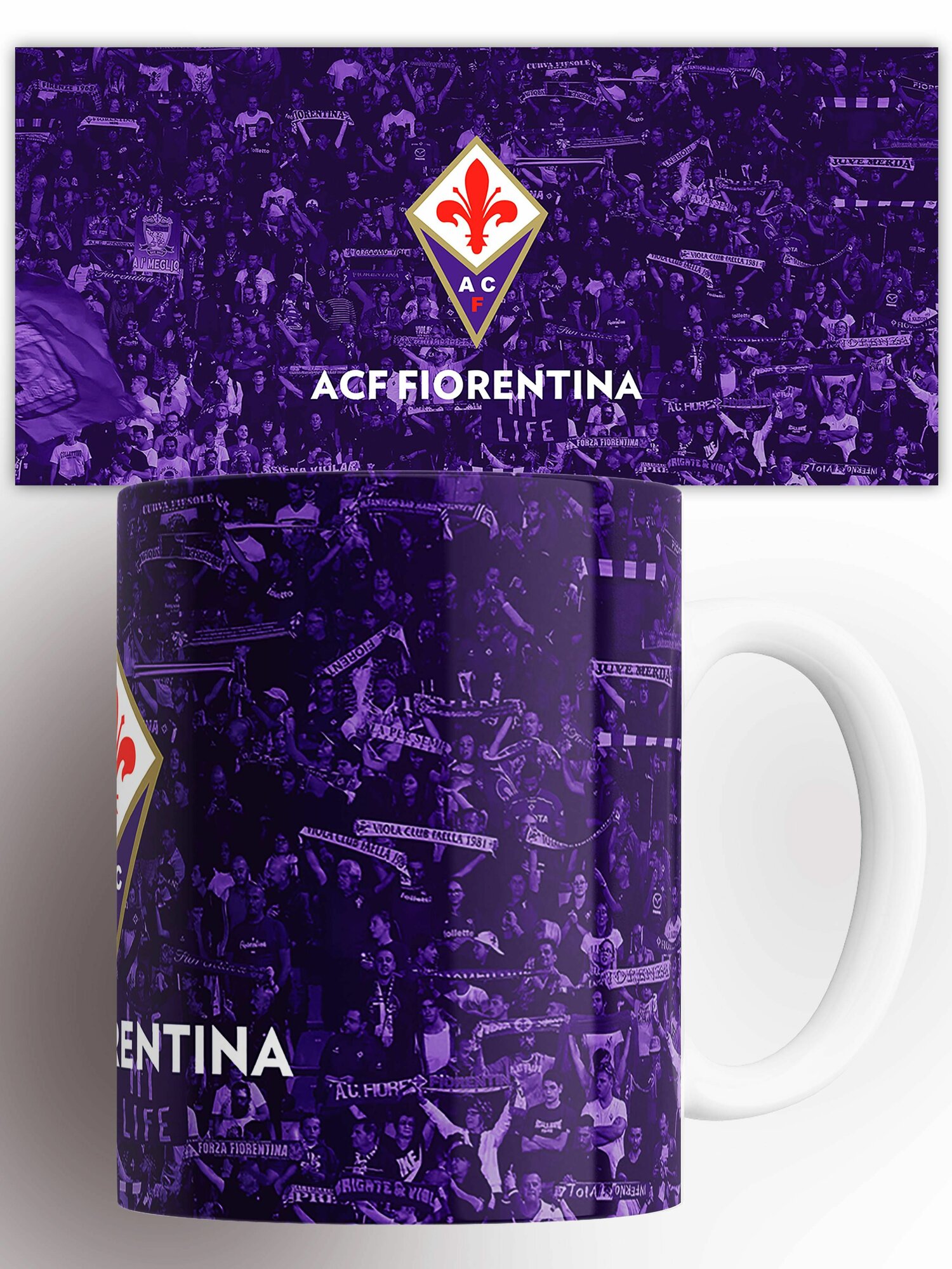 Кружка Футбольный клуб Фиорентина ACF Fiorentina 330 мл