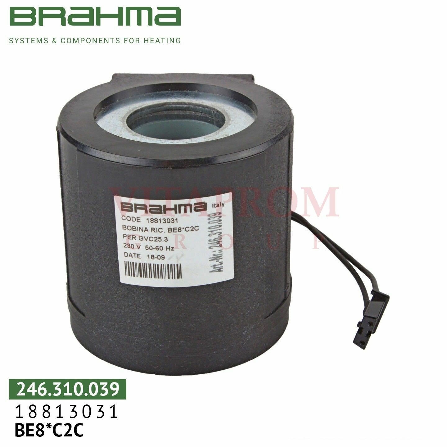 Катушка клапана Brahma BE8*C2C, 18813031
