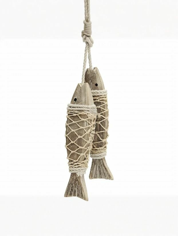 Деревянная рыба декор