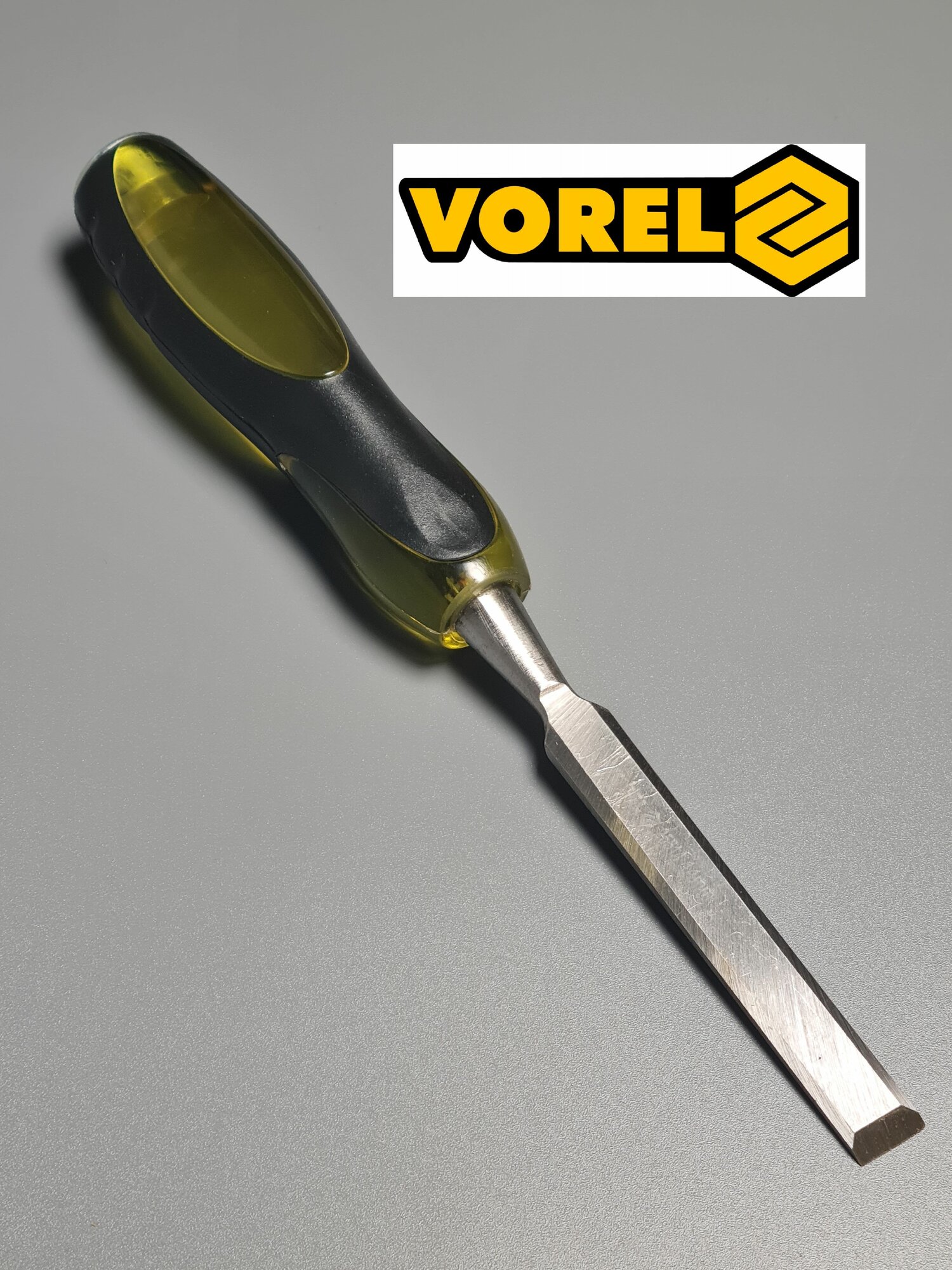 Ударная стамеска 14 мм сталь 65 Mn усиленная ручка VOREL арт.25514-12