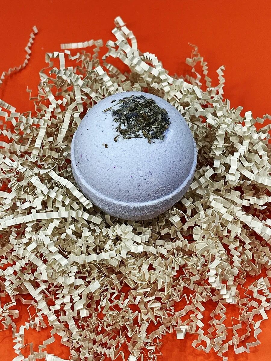 Бомбочка для ванн CRAZYme "Лаванда", для взрослых и детей, 155г