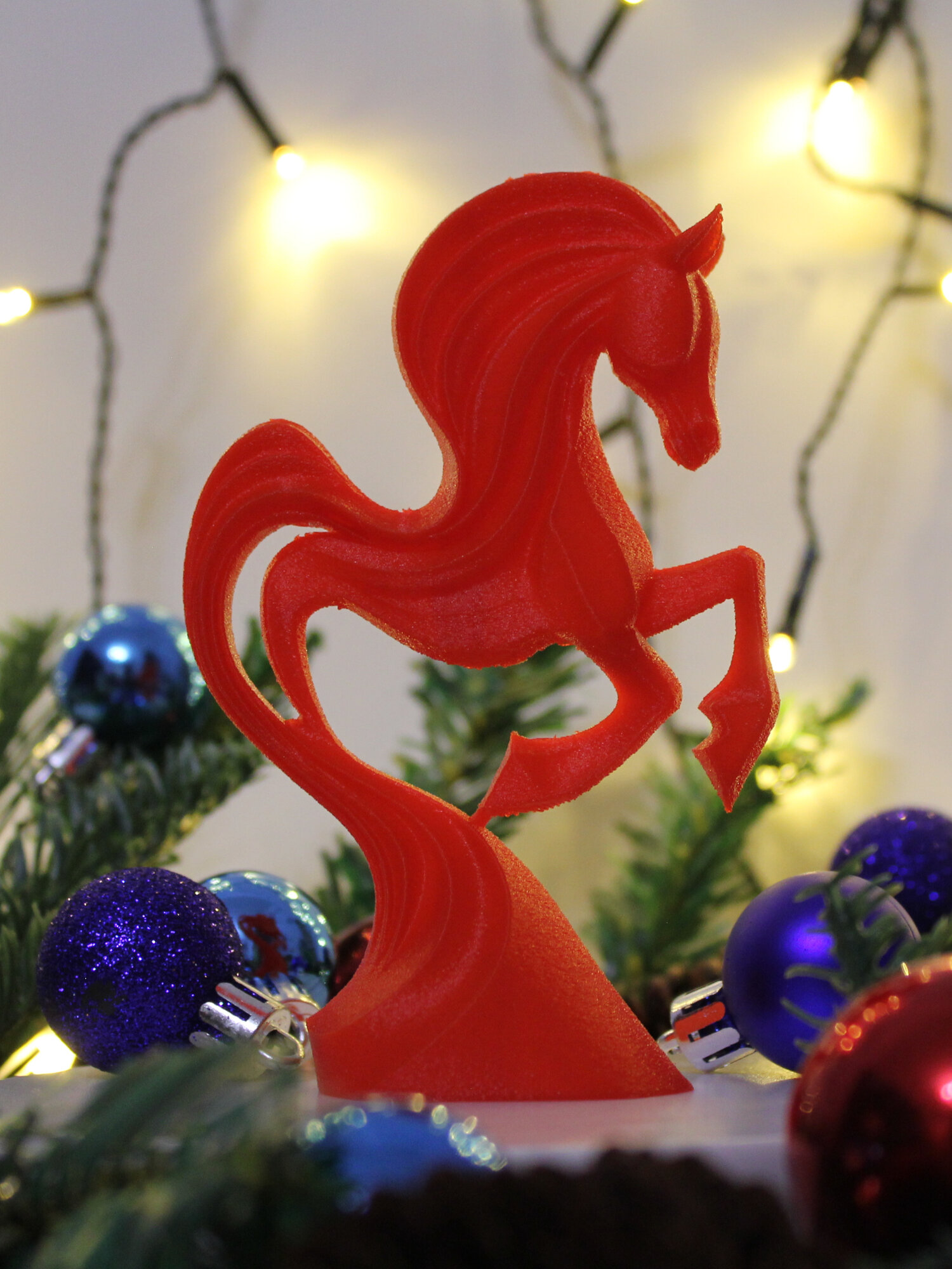 Фигурка лошади символ 2026 года красная лошадь подарочная упаковка