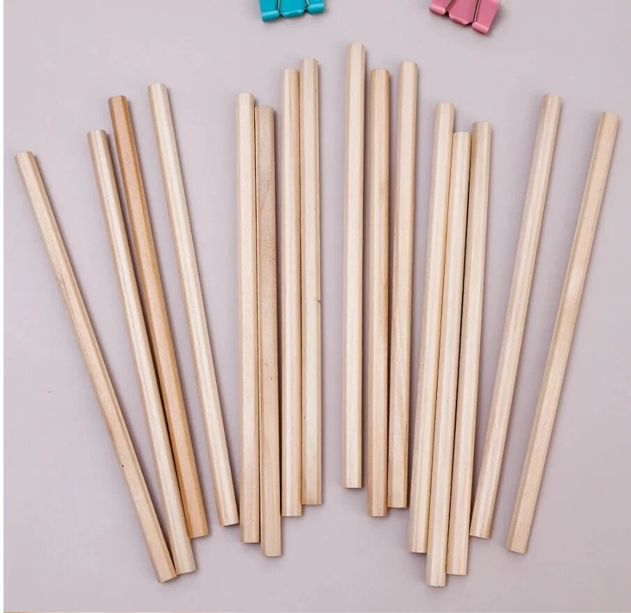 100 шт. деревянные карандаши с индивидуальной лазерной гравировкой логотипа портативные экологически чистые деревянные карандаши