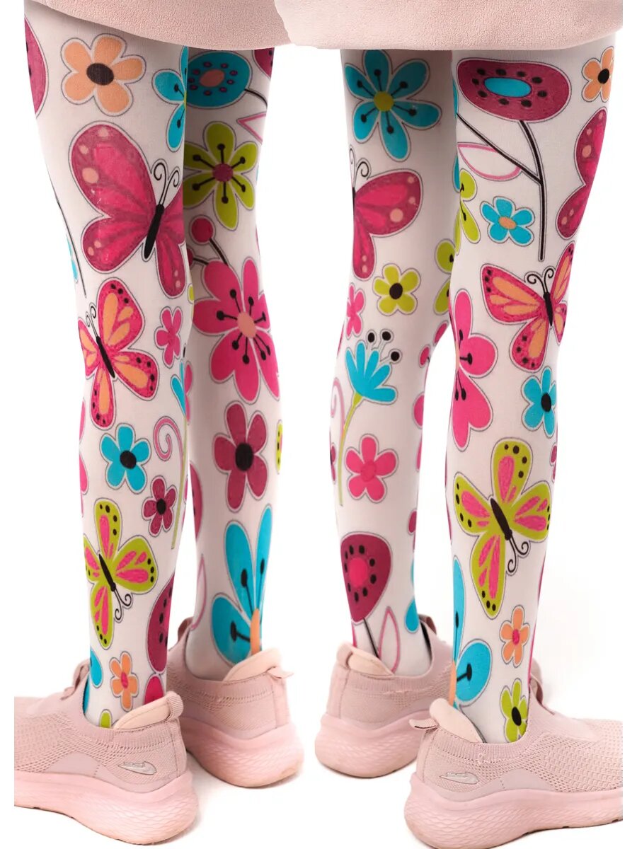 Колготки TTights, 50 den, размер 5-7 лет, белый, бежевый, коричневый, синий, черный — фото 1